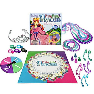 Big Game Toys~Pretty Pretty Princess Game Jewelry Dress Up Board Game 1990's Classic Includes Free BGT Sticker Tiara Necklaces