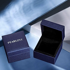 PEARLOVE Freshwater Cultured Pearl Earrings for Women Stainless Steel Stud Earrings Cubic Zirconia Stud Earrings Gift for Women With Gifts Packing