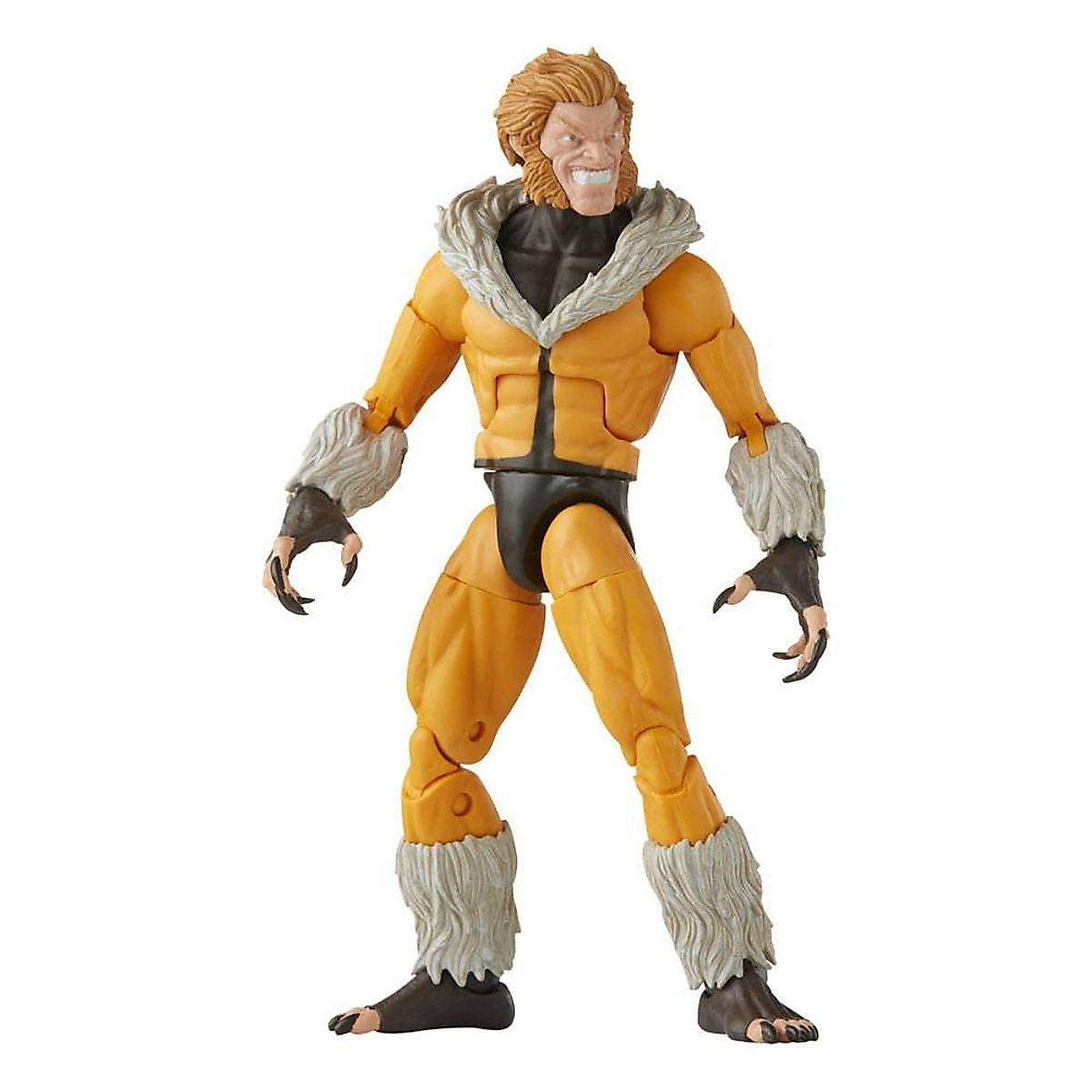 Marvel Legends Series X-Men Sabretooth Action Figure 6-Inch Collectible Toy, 3 Build-A-Figure Part
