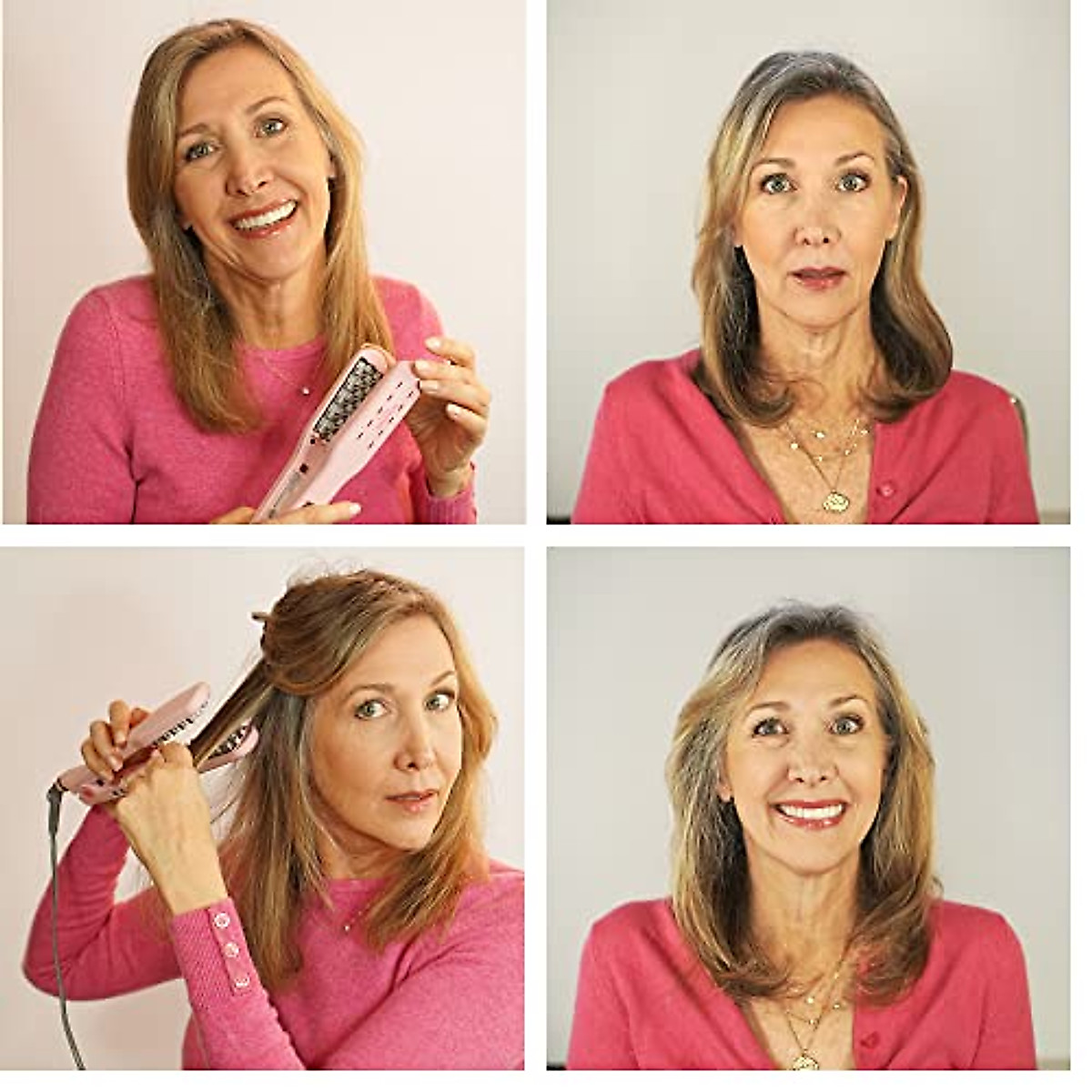 Voloom Petite 1” Inch Professional Volumizing Ceramic Hair Iron | for Medium Length or Fine Texture Hair Volume | Adjustable Temp | Auto Shut-Off