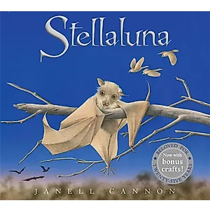 Stellaluna Gift Set Special Edition Hardcover by Janell Cannon, Stellaluna Stuffed Animal, Activity Booklet, Downloadable Crafts with Activity Kit and Create a Bat Artwork Gift Set
