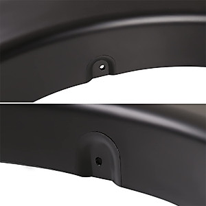 Spec-D Tuning 4PC Front + Rear Black Fender Flare Wheel Cover Compatible with 1999-2007 Ford F250 F350 F450 Super Duty