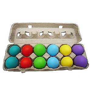 Humpty Dumpty Confetti Eggs Cascarones, 2 Dozen, Bright Colors, Protected by Cardboard Carton