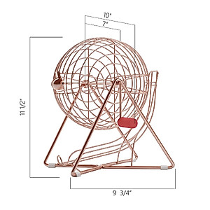 MR CHIPS Bingo Cage Only Plus 10 Cards with Sliding Windows