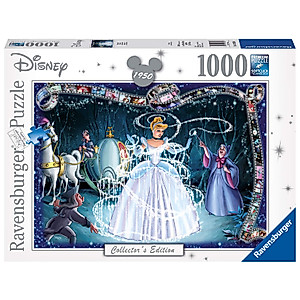 Ravensburger Disney Collector's Edition Cinderella 1000 Piece Jigsaw Puzzle for Adults - Every Piece is Unique, Softclick Technology Means Pieces Fit Together Perfectly