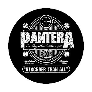 Pantera Official Stronger Than All Beer Mat PopSockets PopGrip: Swappable Grip for Phones & Tablets