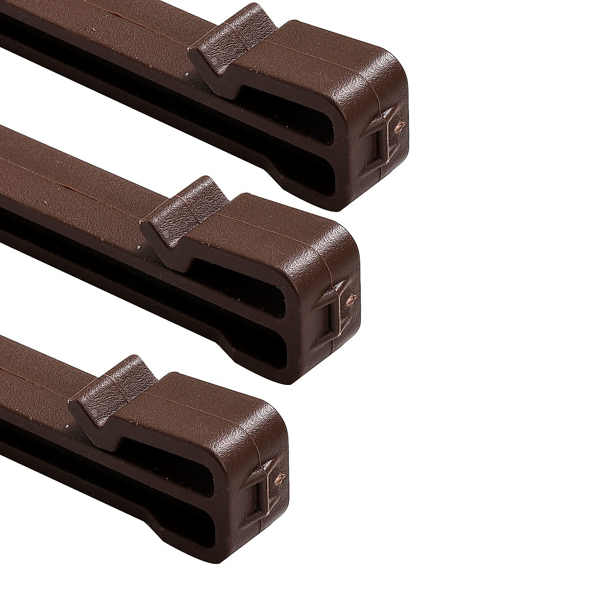 Hacaroa 40 Feet Landscape Edging Coil with 24 Anchoring Stakes, Plastic Terrace Board 4 Inch High, Decorative Grass Barrier Garden Edging Border for Lawn, Fence, Flower Bed, Wood Grain, Brown