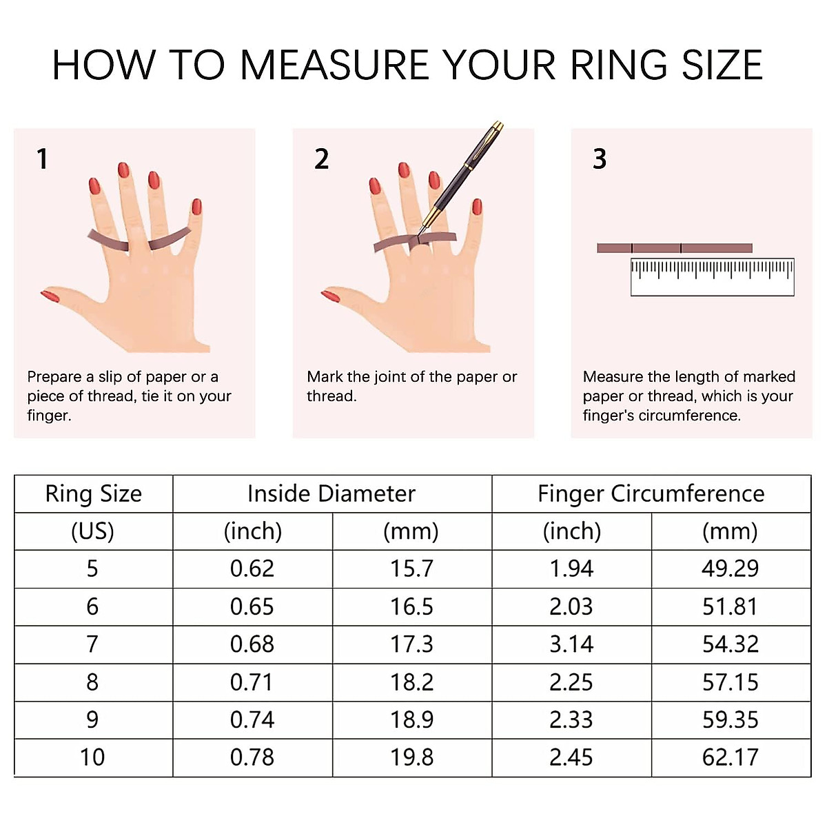 GLOQUAT Dainty Rings 925 Silver Plated Ring V Design Cubic Zirconia Stackable Rings Wedding Band with Clear CZ Statement Promise Rings Eternity Rings Diamond Fake Engagement Rings for Women Ring Size 5