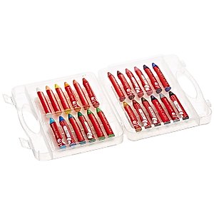 Faber-Castell Beeswax Crayons in Durable Storage Case, 24 Vibrant Colors
