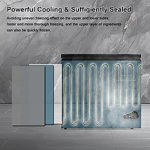 7.0 Cubic Feet Chest Freezer, Deep Freezer with Removable Basket, 7 Adjustable Thermostat, Easy Defrost Drain, Compact Small Freezers Free Standing Top Open Door for Homes