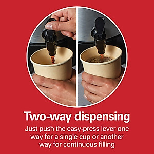 Hamilton Beach 45 Cup Coffee Urn and Hot Beverage Dispenser, Silver