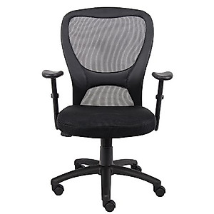 Boss Office Products Budget Mesh Task Chair in Black
