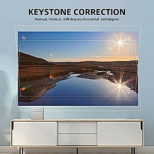 CXDTBH D3000 1080P Projector LED Full Home Theater 3600 Lumens Support 4K Supported 3D Video Beamer Data-Show