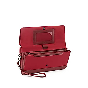 TUMI Voyageur Travel Wallet - Premium Women's Travel Wallet - Stain & Water Resistant - Desert Red