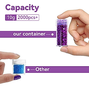 AYIYUN 70 Slots Diamond Painting Storage Containers, Diamond Art Accessories and Tools, Diamond Painting Accessories Kit (Purple Bear)