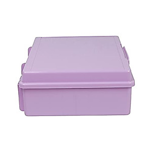 Everything Mary 4" x 6" Photo Storage Box, Purple - 16 Inner Organizer Cases - Portable Multi-Purpose Storage