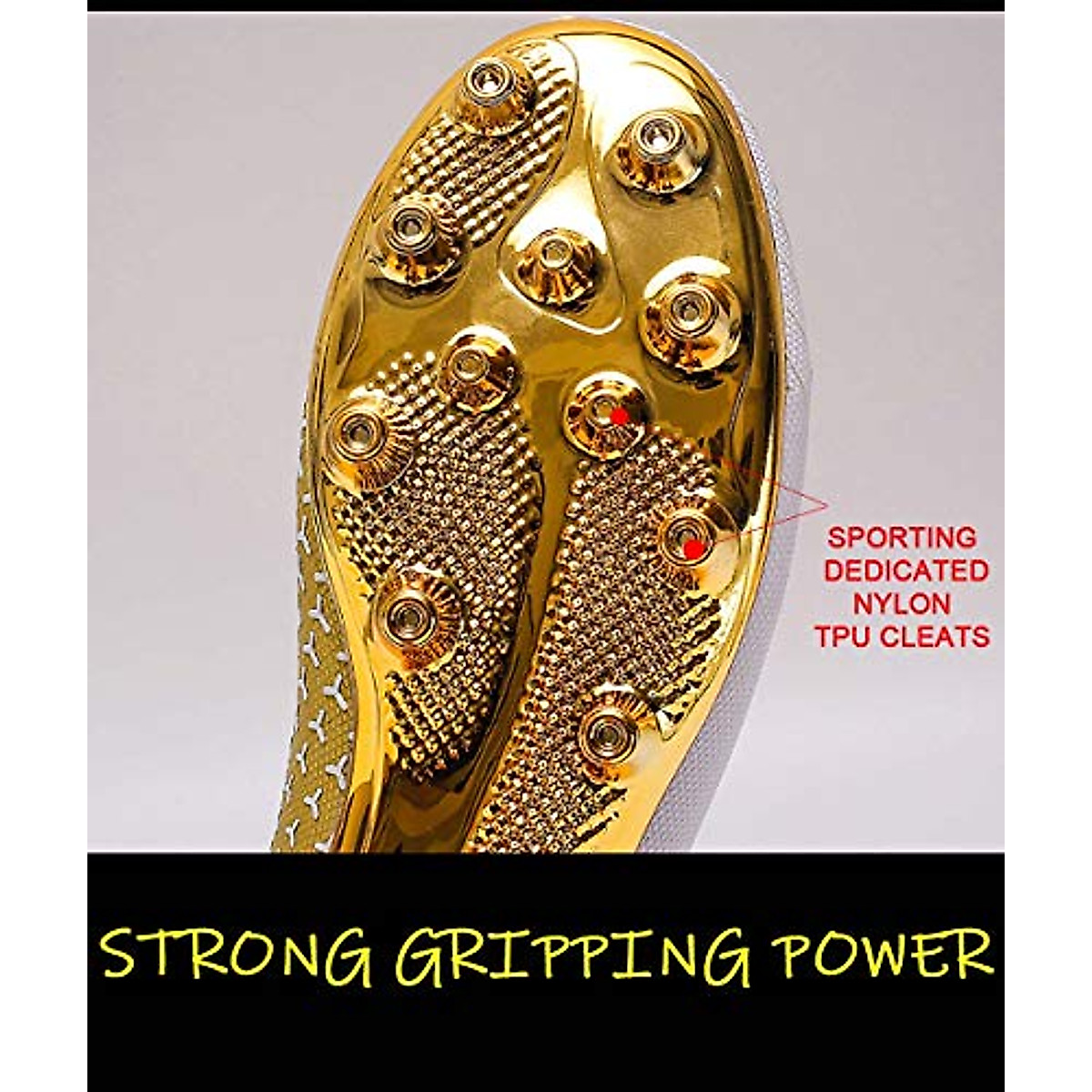 Niber Soccer Cleats Big Boys Size Ankle Boots Women Turf Outdoor Soccer Shoes for Men Size FG Football Boots, 76-1white, 9 Big Kid