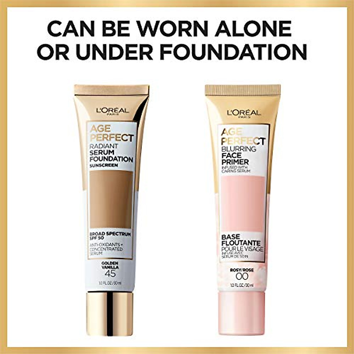 L'Oreal Paris Age Perfect Blurring Face Primer, Infused with Caring Serum, 1 fl. oz.