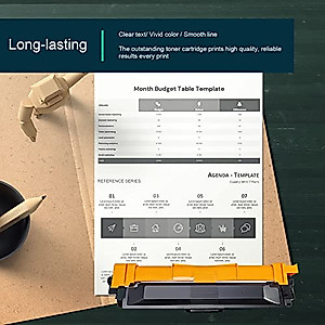 PIONOUS TN225 Black Toner Cartridge Compatible Replacement for Brother MFC-9130CW 9140CDN 9330CDW 9340CDW DCP-9015CDW 9020CDN Printers (2 Pack，TN-225)