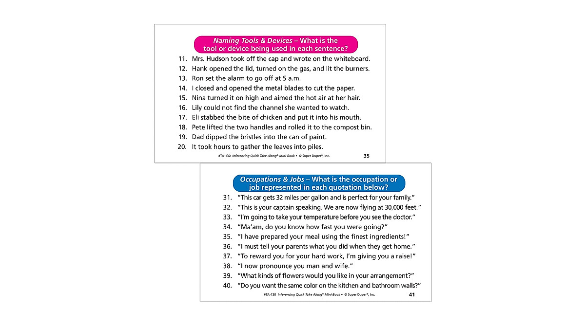 Inferencing Quick Take Along Mini-Book | Boost Kids' Reading Skills