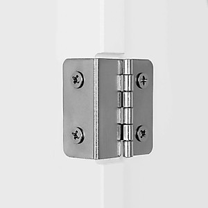 VASAGLE Wall Cabinet, Hanging Bathroom Storage Organizer, Medicine Cupboard with Adjustable Shelf, Double Doors and Open Shelf, 23.6 x 7.8 x 27.5 Inches, Wooden, White UBBC26WT