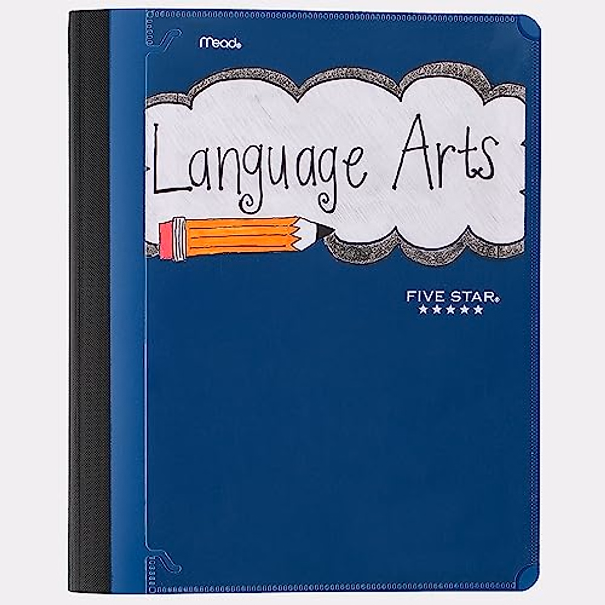 Five Star Interactive Notetaking Composition Books, 3 Pack, 1-Subject, College Ruled Paper, 11" x 8-1/2", 100 Sheets, Customizable Cover, Forest Green, Fire Red, Pacific Blue (850069-ECM)