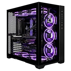 CLX Set Gaming Desktop - Liquid Cooled Intel Core i9 13900KF 3GHz 24-Core Processor, 64GB DDR5 Memory, GeForce RTX 4070 12GB GDDR6X Graphics, 2TB SSD, 6TB HDD, WiFi, Windows 11 Home 64-bit