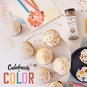 Watkins Rainbow Decorating Sprinkles, No Artificial Dyes, Kosher, 3.4 Ounce Jar, 1-Pack