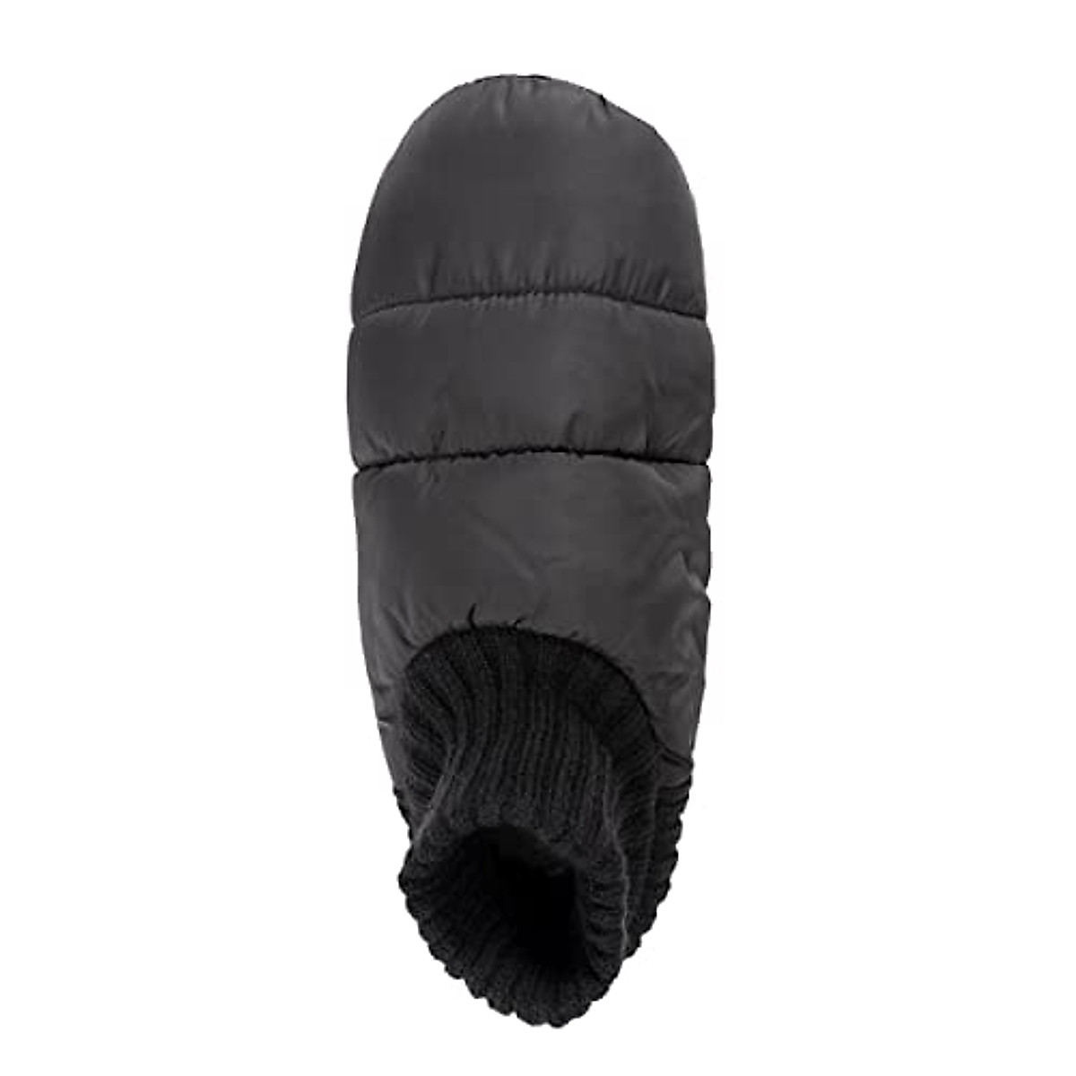 MUK LUKS Men's Quilted Slipper Booties, Ebony, 11-13