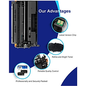 INUDIO Compatible Toner Cartridge Replacement for HP 58X CF258X 58A CF258A Toner Cartridge to Use with HP Laserjet Pro M404n M404dn M404dw MFP M428fdw M428dw M428fdn Printer(Black,2 Pack)