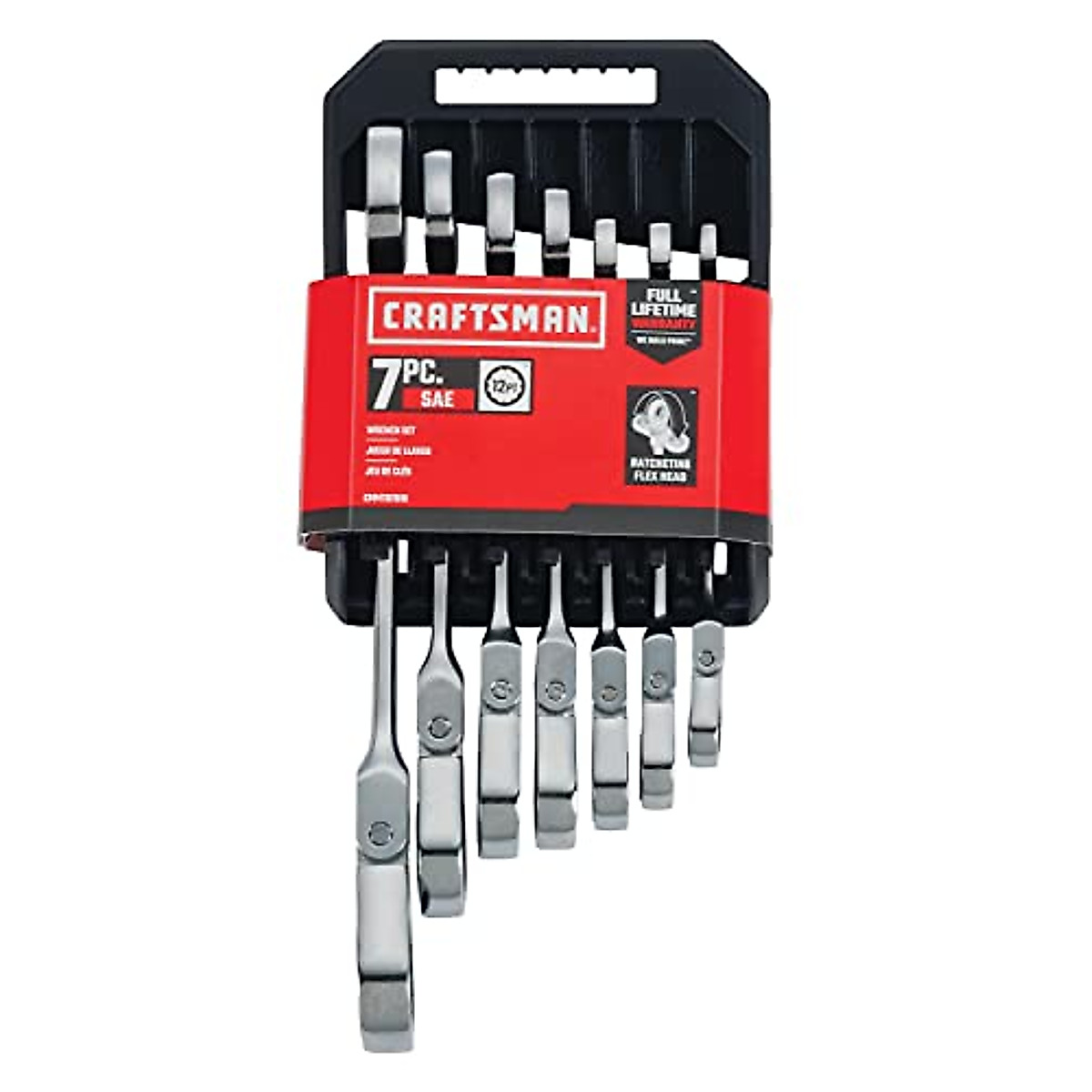 Craftsman CMMT87010 7-Piece SAE Flex Reversible Ratchet Set