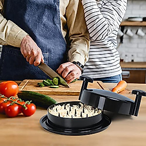 bomis Chicken Shredder Shred Machine, Chicken Shredder Tool Twist, Meat Shredder with Handles and Non-Skid Base, Shred Machine Tool for Pork, Beef and Chicken,Dishwasher Safe - Black