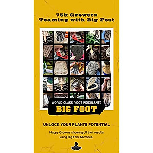 Big Foot Water-in Brew - Soil Drench and Organic Fertilizer | Mycorrhizae + Worm Castings + Kelp + Azomite,+ Biochar + Humic Acid - (4 oz)