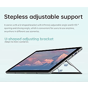 ALLDOCUBE iWORK20 2-in-1 Laptop, Tablet PC with Keyboard (and Stylus Pen), 10.1" Windows Tablet, Intel N4020 CPU, 4GB RAM/128GB ROM, Windows 10, Type-C, Support HDMI, Convertible Laptop