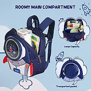 yisibo Rocket Toddler Backpack with Leash,3-6 Years Anti-lost Kids Backpack,Children Backpack for boys girls