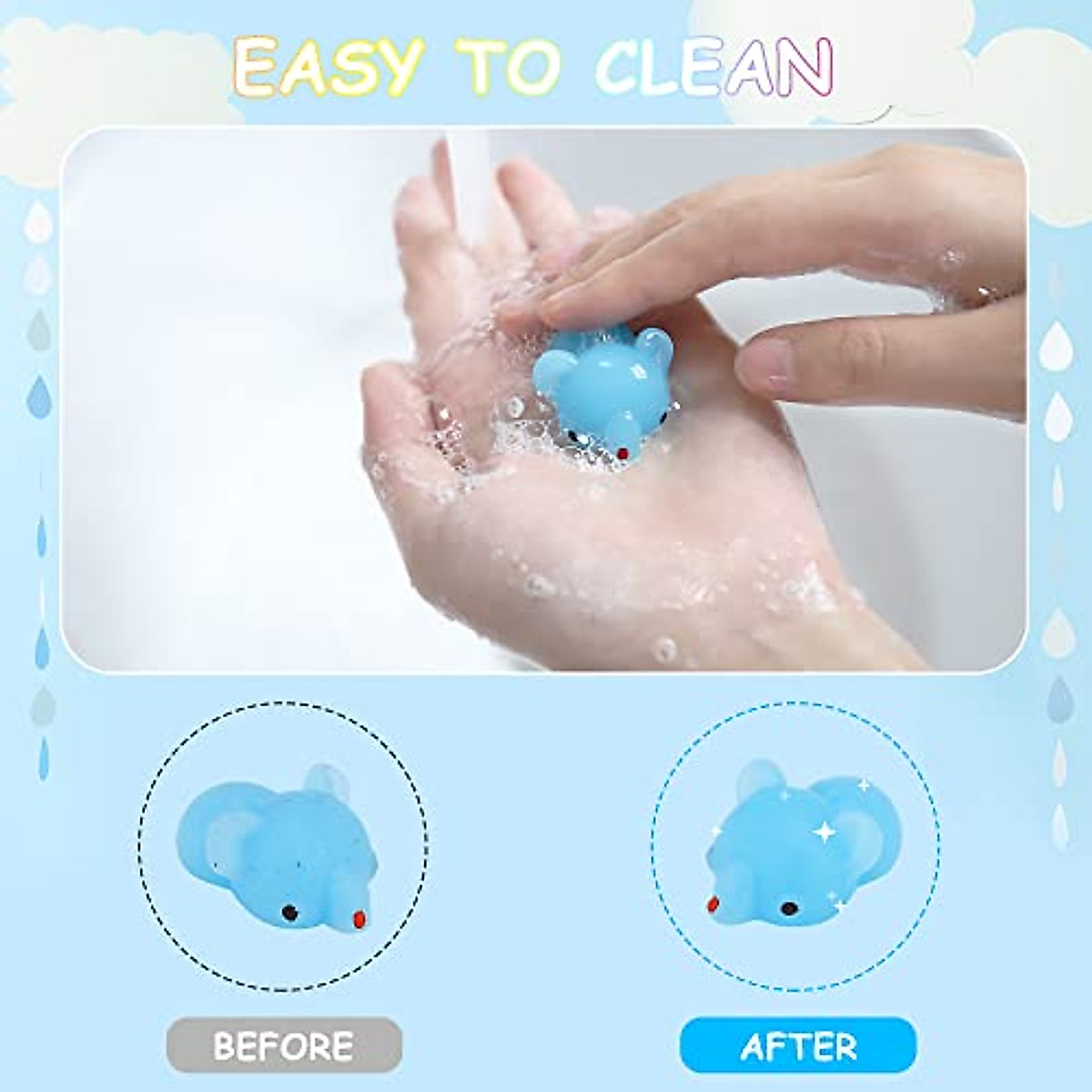 Resumplan Mochi Squishy Toys, 30 PCS Party Favors for Kids,Kawaii Squishies Stress Reliever Anxiety Toys, for Birthday, Halloween, Easter, Christmas,Classroom Prizes and Any Party Favor Sets