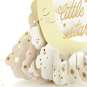 Hallmark Signature Paper Wonder Pop Up Baby Shower Card for New Parents (Twinkle Twinkle) Welcome New Baby, Congratulations, Gender Reveal