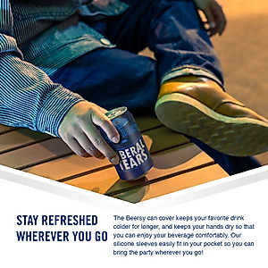 Silicone Sleeve Drink Can Cover - Insulated Can Sleeve - Novelty Disguise for Outdoor Events, Golf, Parties, Concerts,Tailgating - Hide a Drink To Look Like Soda, Fits 12 oz Cans