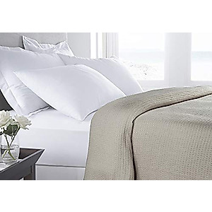 DOLLCENT 100% Soft Premium Combed Cotton Thermal Blanket– Queen Blanket– Soft Cozy Warm Cotton Blanket– Bed Throw Blanket– Queen Bed Blankets– All Season Cotton Blankets– Sand Queen Cotton Blankets