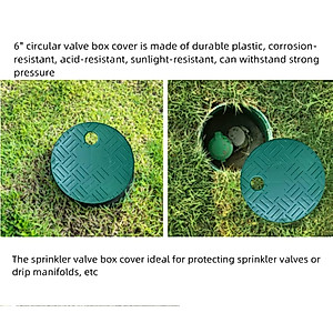 4 Pcs Valve Box Cover Lid ID 5.5" OD 6" Round Sprinkler System Irrigation Sprinkler Valve Box Cover