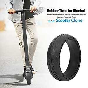 Scooter Clone Segway ES1 ES2 ES4 Electric Scooter Solid Rubber Tire NO INFLATE Replacement for The