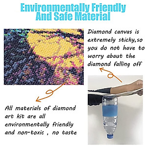 DIY Diamond Painting Kits Funny Gaming Diamond Art for Adults Kids, Full Round Drill Paint by Numbers Arts Pictures for Home Wall Decor Gifts 12 x 16 inch