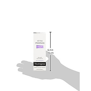 Neutrogena Oil-Free Daily Facial Moisturizer for Sensitive Skin, Ultra-Gentle & Lightweight Moisturizers Free of Fragrances & Dyes, 4 fl. oz