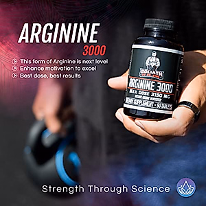 Dr. Emil - L Arginine (3150mg) Highest Capsule Dose - Nitric Oxide Supplement for Vascularity, Endurance and Heart Health (AAKG and HCL) - 90 Tablets