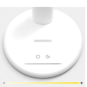 Exquisite LED Lamp Led Light LED Desk Lamp Dimmable Eye Caring LCD Calendar Time Week Touch Control Reading Lamps Desk Lamp Kids Durable Table Lamp (Color : White)