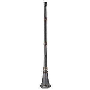 John Timberland Hepworth Traditional Outdoor Light Post and Cap Base Veranda Bronze 76 3/4" Accessory for Post Exterior House Porch Patio Outside Deck Yard Garden Driveway Home Lawn Walkway