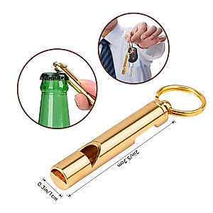 TAGVO Beer Holster, Leather Classic Beer Holster Bottle Holders - Brass Whistle Bottle Opener Included, Gift for Men Father Day