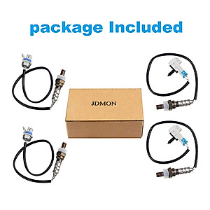 JDMON Compatible with O2 Sensor Oxygen Sensor Chevrolet GMC Cadillac Avalanche Silverado 1500/Tahoe/Sierra 1500/Yukon Upstream& Downstream Escalade 6.2L Replaces 213-4229,12609457,12611165,Set of 4