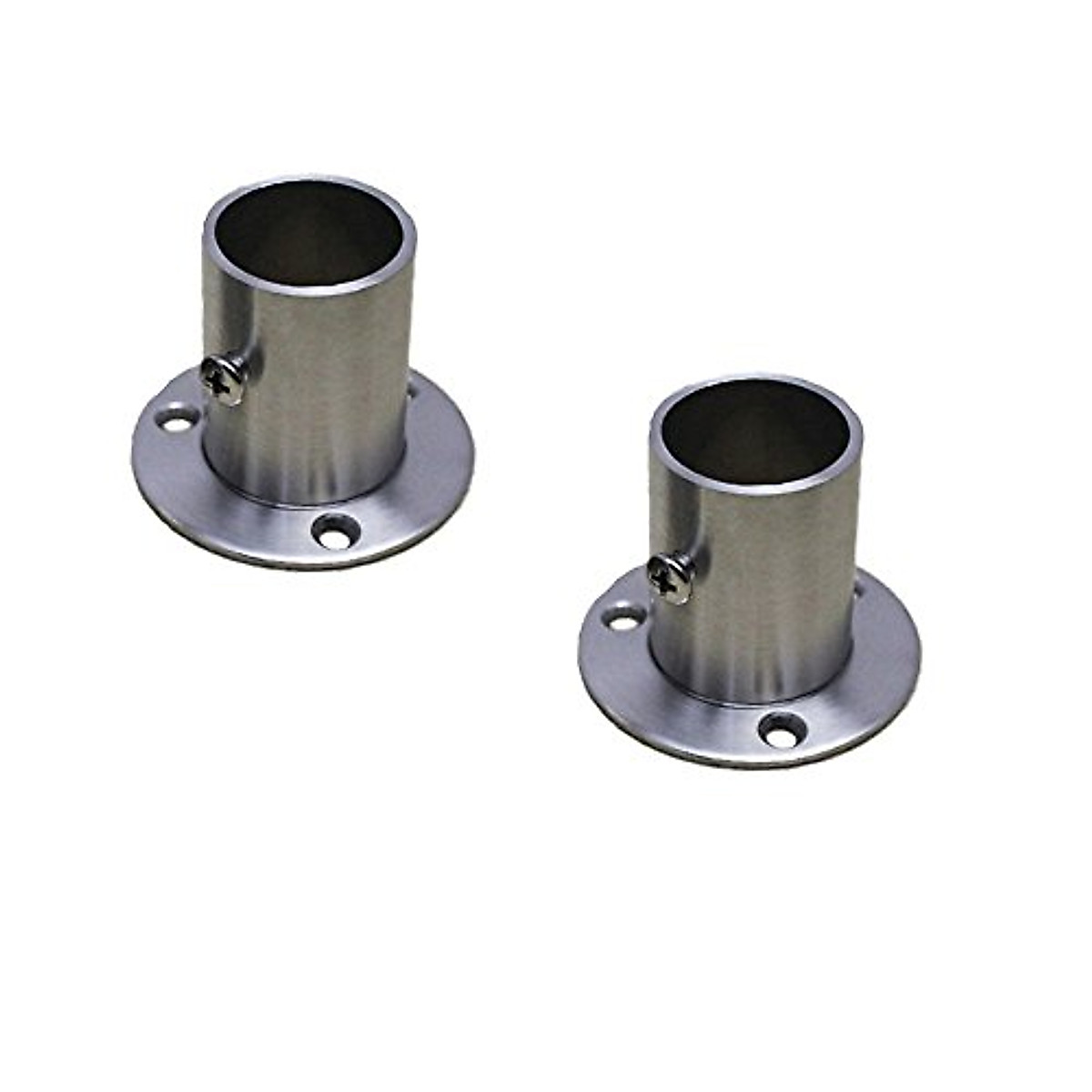 NELXULAS Stainless Steel Closet Rod Flange Holder for Pipe (AX1)