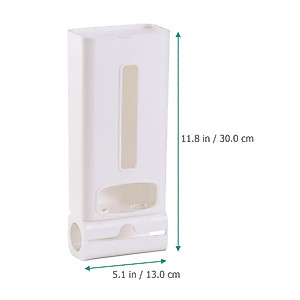 Zerodeko Bag Storage Box Garbage Bag Dispenser Shopping Bag Organizer Garbage Bag Holder Wall Bag Dispenser Shopping Bag Holder Storage Bag Holder Leash Holder Extractive Food Bag Plastic